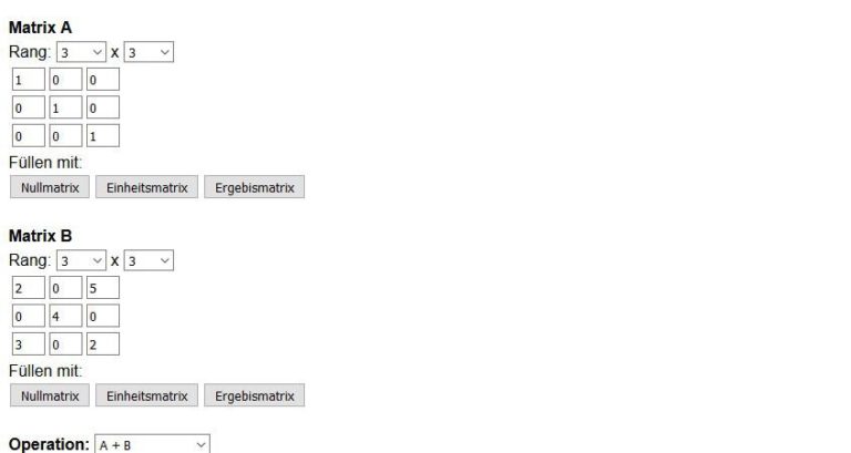 Matrizenrechner - Matrix berechnen ? Grundlagen & Rechner-Tool