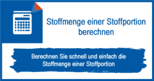 Stoffmenge einer Stoffportion berechnen ? Grundlagen & Rechner